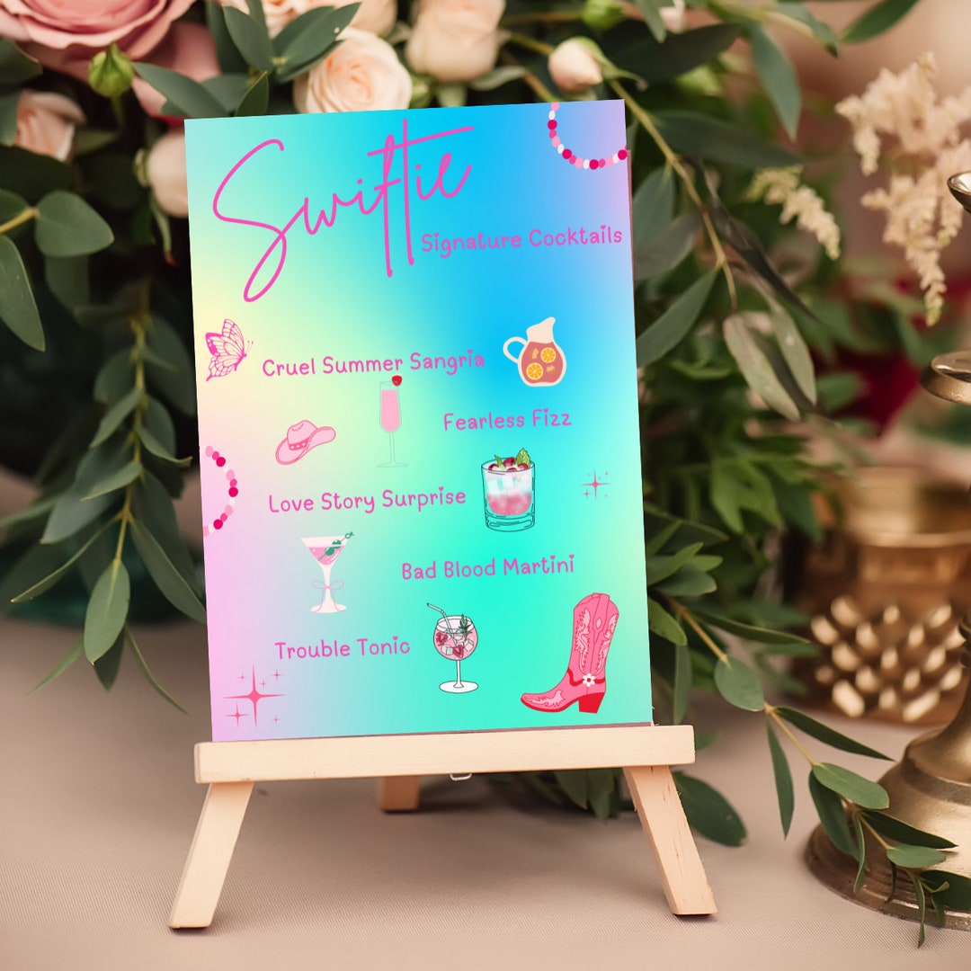 Taylor Swift Inspired Event Signage - Etsy