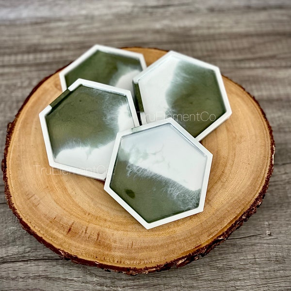 Hexagon Coasters - Etsy