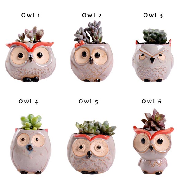 Owl Pot - Etsy