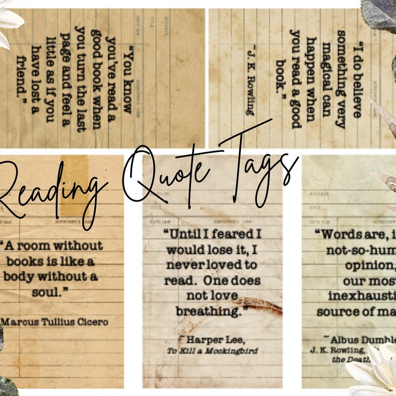 Reading Quotes - Etsy