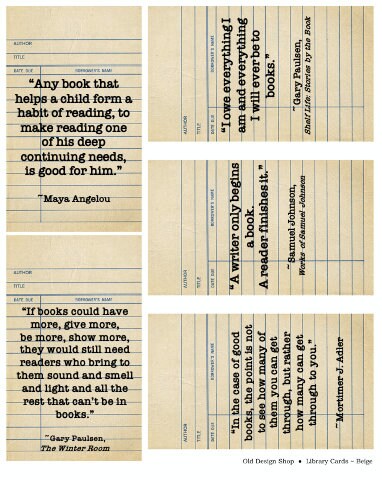 Reading Quote Tags - Digital Download - Etsy