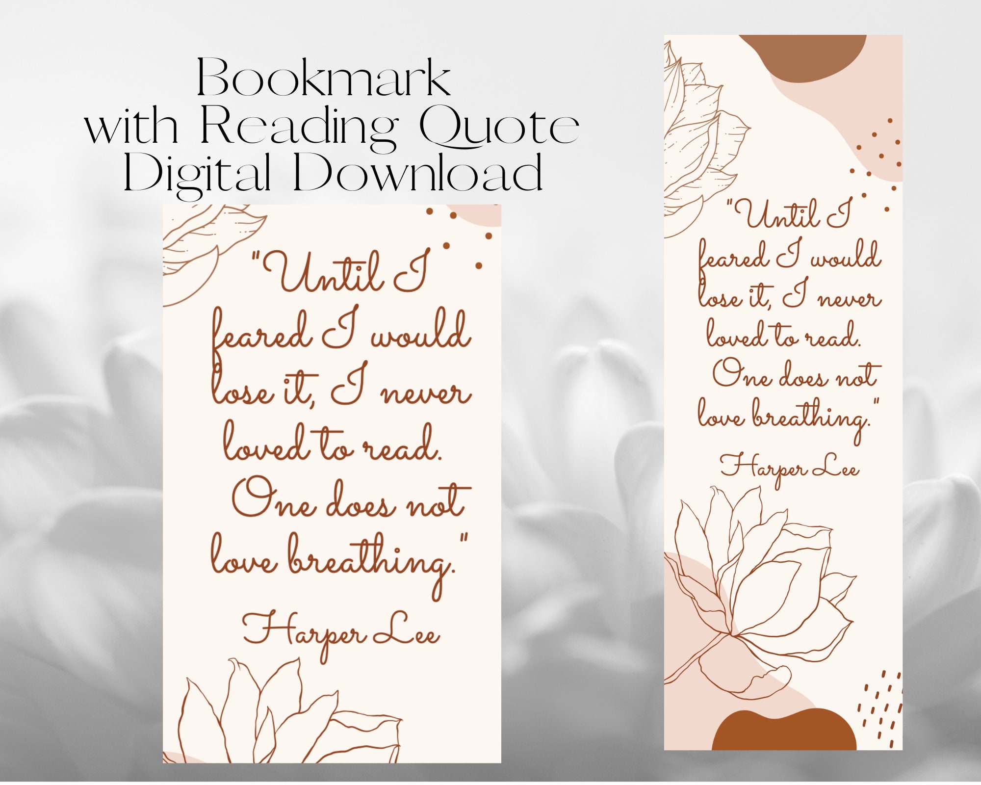 Reading Quote Bookmark Digital Download - Etsy