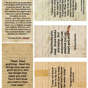 Reading Quote Tags - Digital Download - Etsy