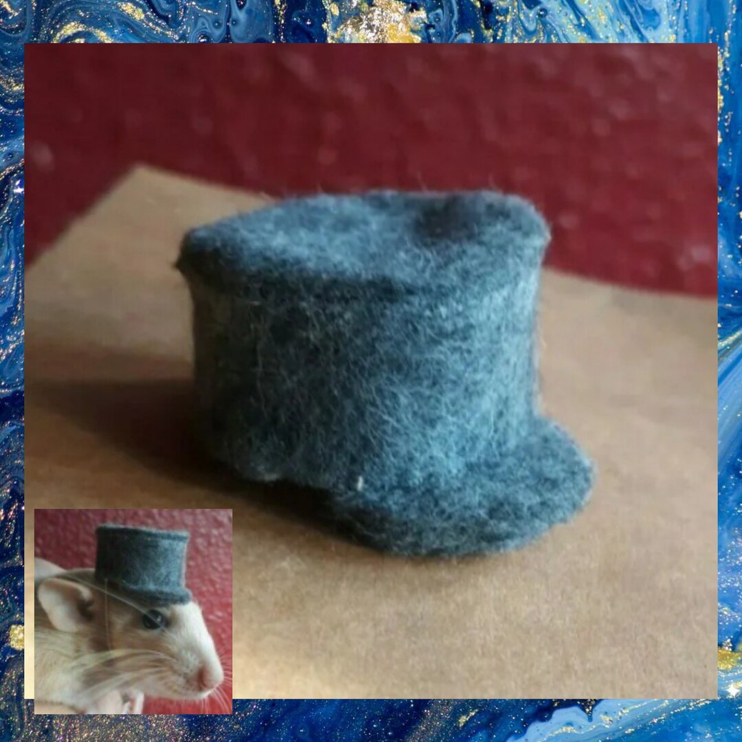 Grey Train Conductor 1900s Costume Party Hat for Small Animals Such As ...