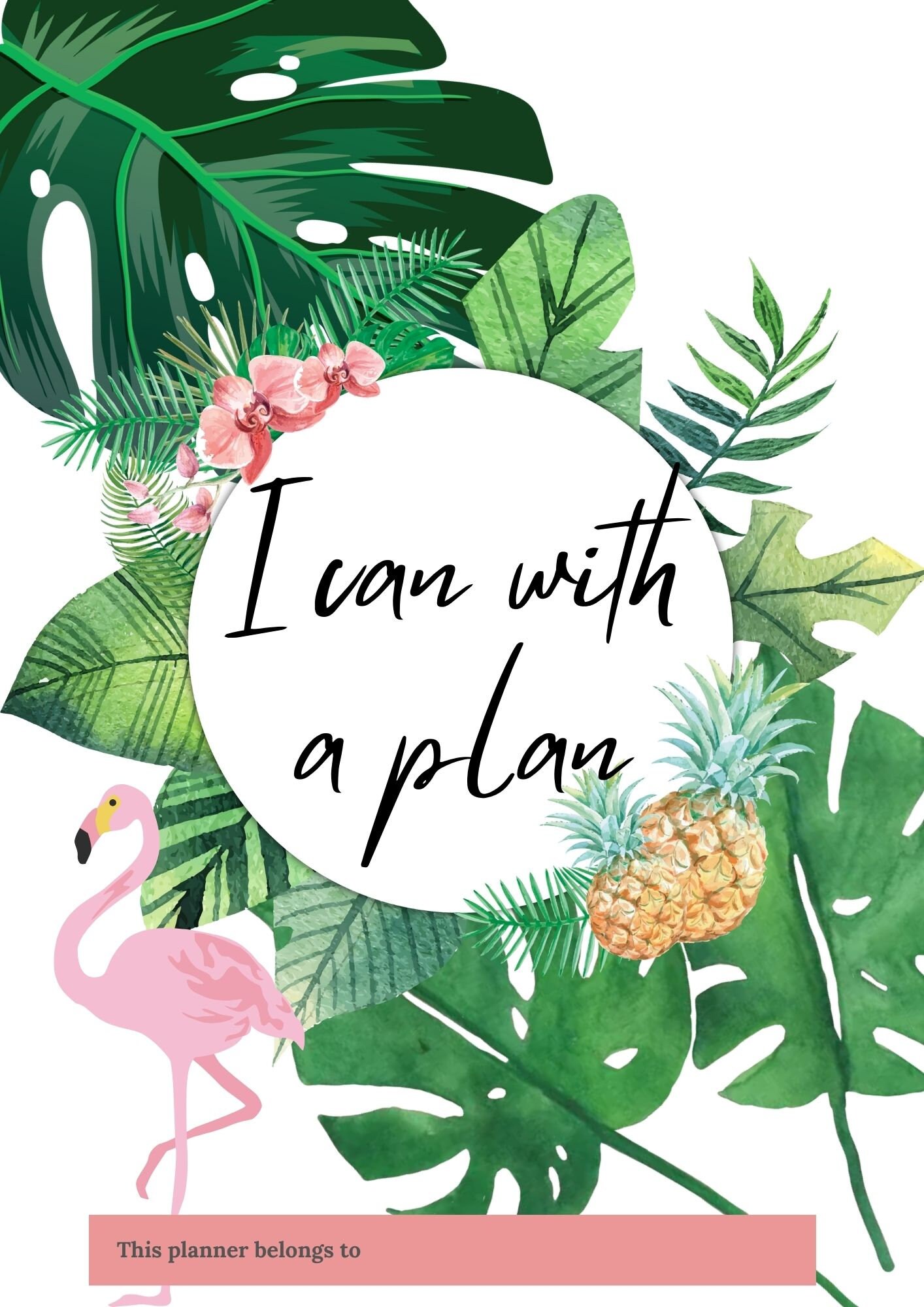 Planner for Teachers, Tropical Theme - Planning, Organised, Productive ...