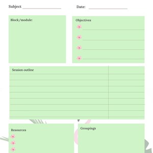 Planner for Teachers, Tropical Theme - Planning, Organised, Productive ...