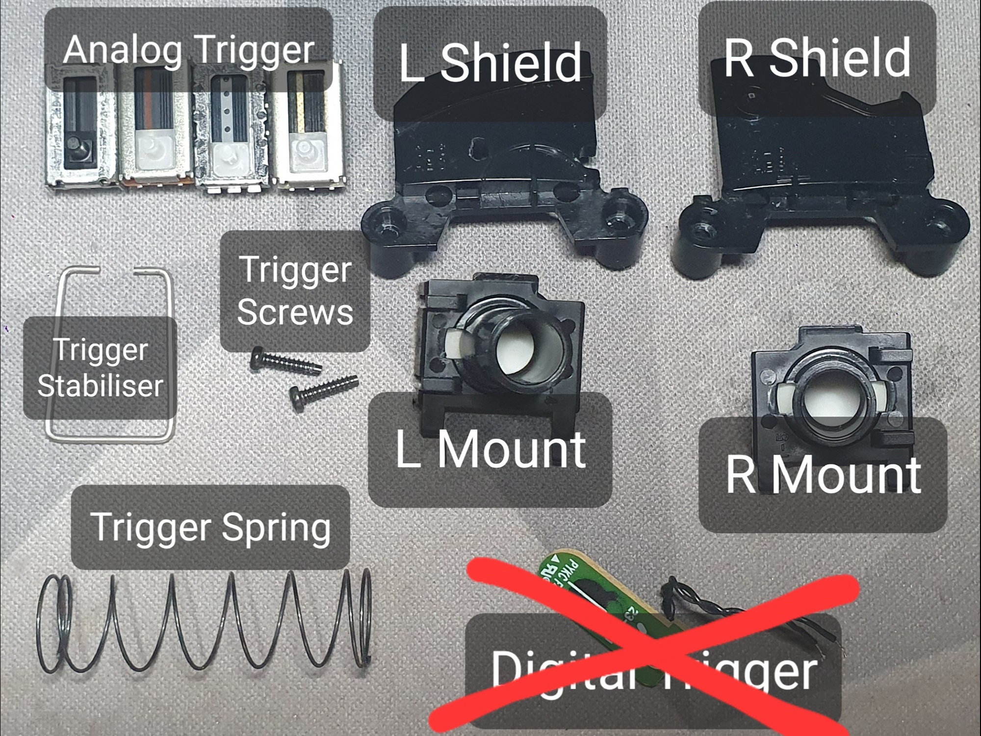 Oem Gamecube Controller Internals Official Nintendo Original Parts Etsy 