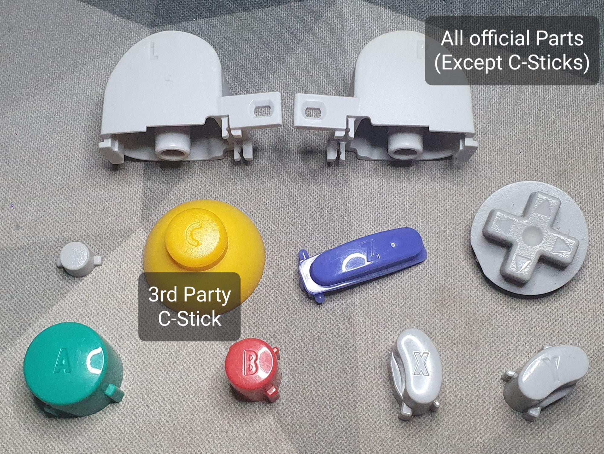 OEM Gamecube Controller Buttons Offical Nintendo Original Parts - Etsy