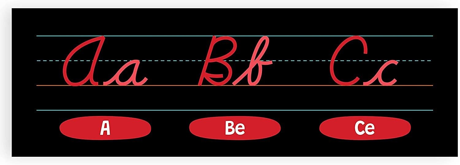 Quarterhouse Cursive Alphabet Line for Classroom Wall - Etsy