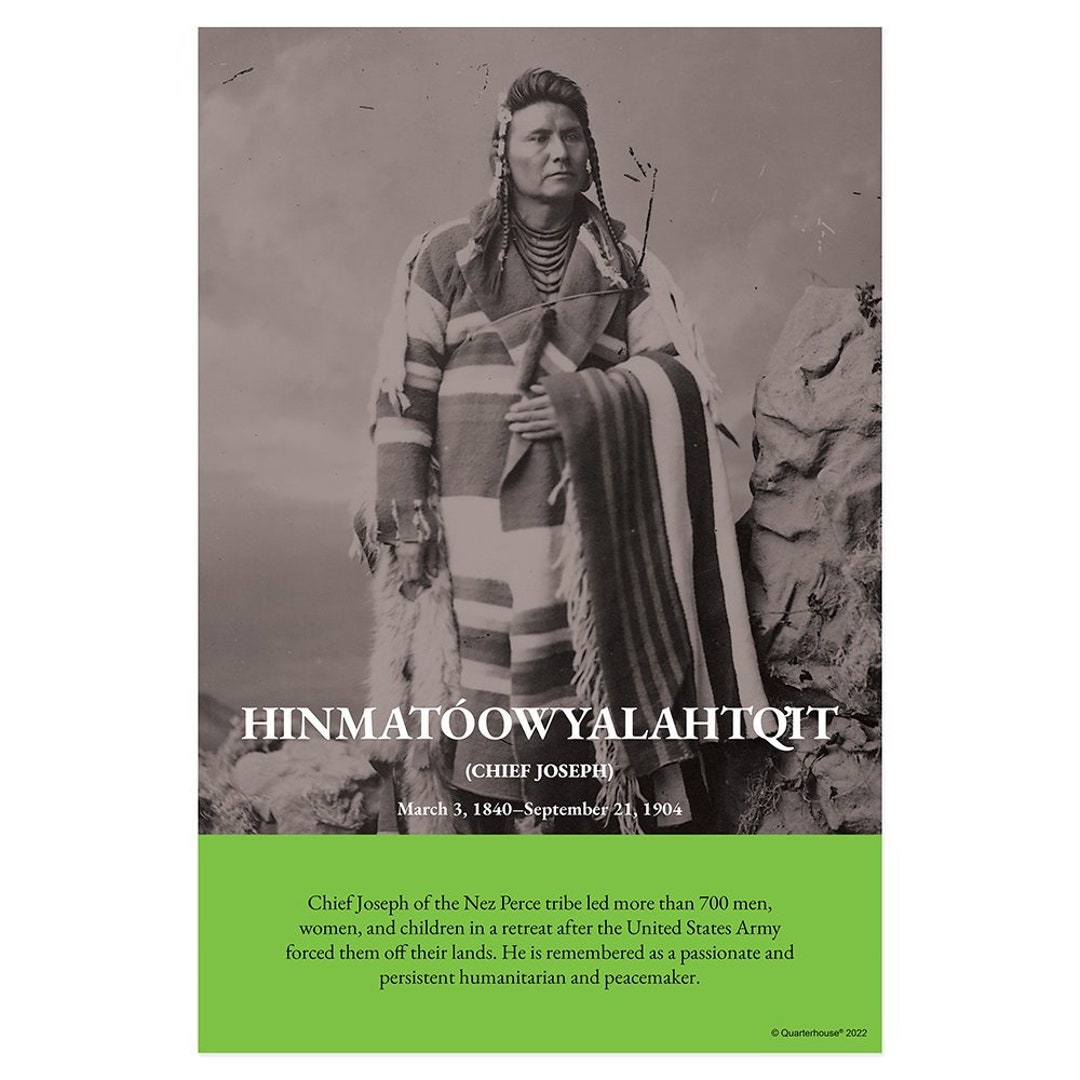 Quarterhouse Native American Heroes Chief Joseph Poster, Social Studies ...