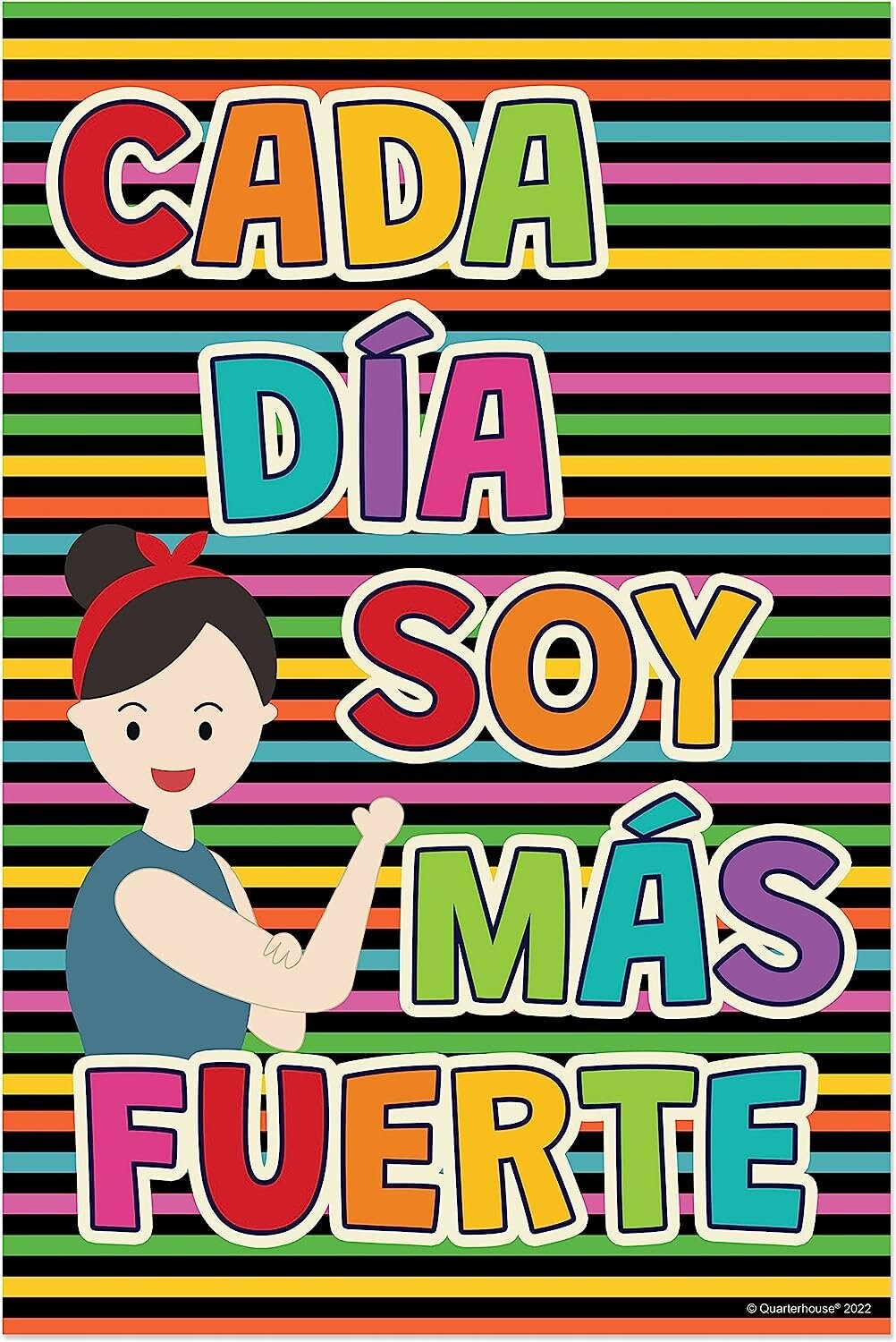 Quarterhouse Spanish Motivational (illustrated) Poster Set, Spanish ...