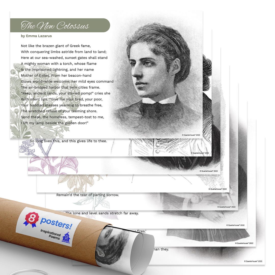 Quarterhouse Inspirational Poems Poster Set, English - Language Arts ...