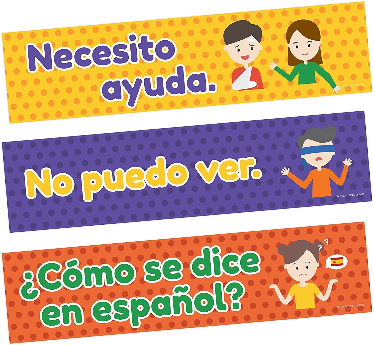 Quarterhouse Spanish Classroom Phrases and Commands Label Set, Spanish ...