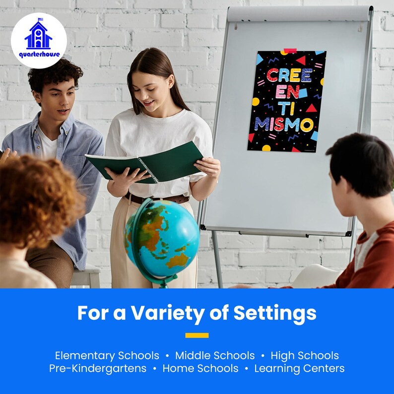 Quarterhouse Spanish Motivational (illustrated) Poster Set, Spanish ...