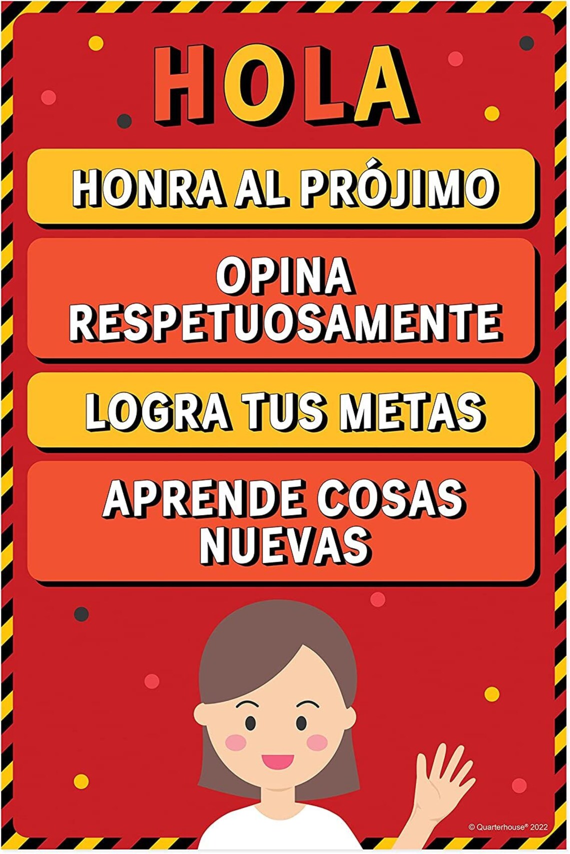 Quarterhouse Classroom Rules - English/spanish Poster Set, Elementary ...