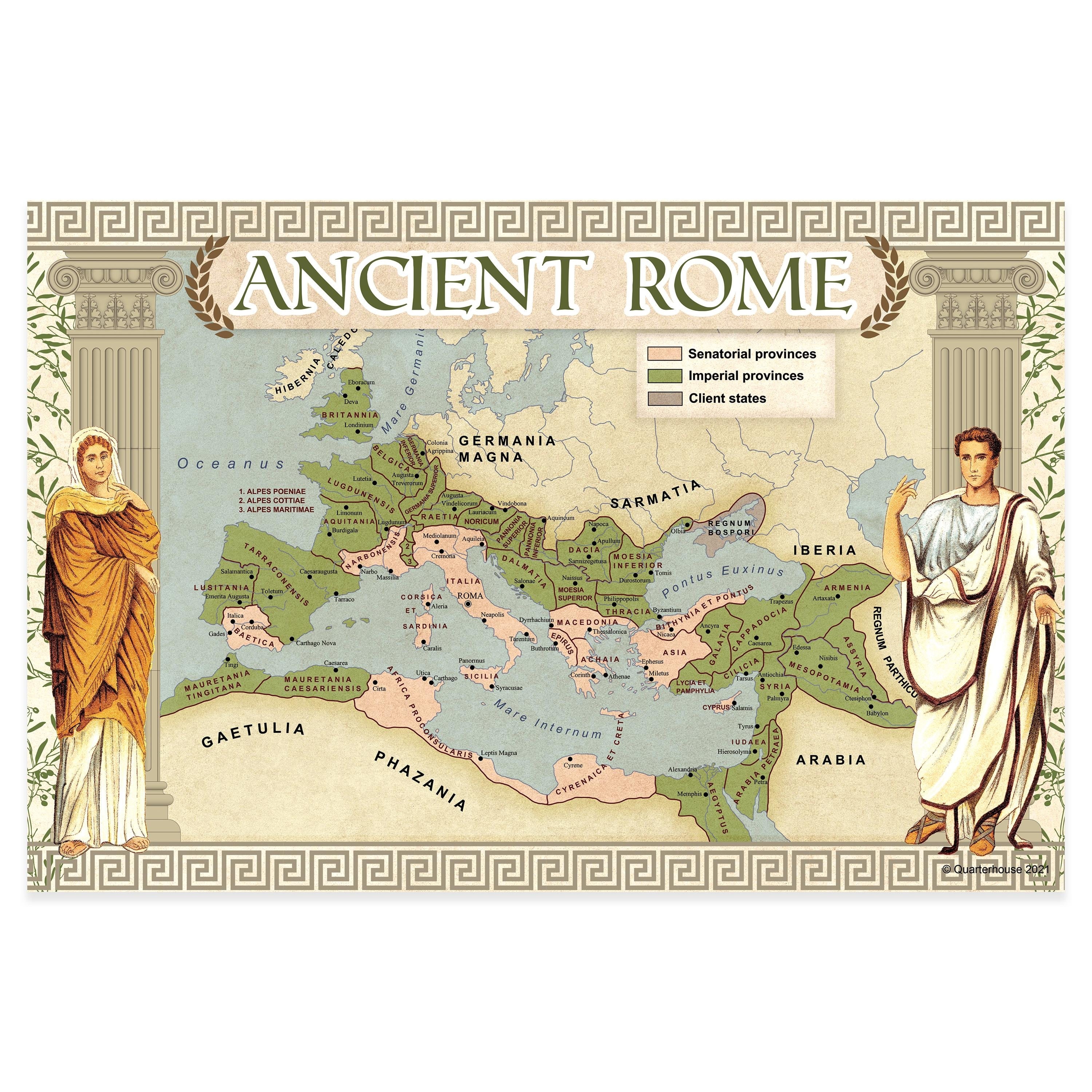 Quarterhouse Ancient Rome Poster, Social Studies Classroom Materials ...