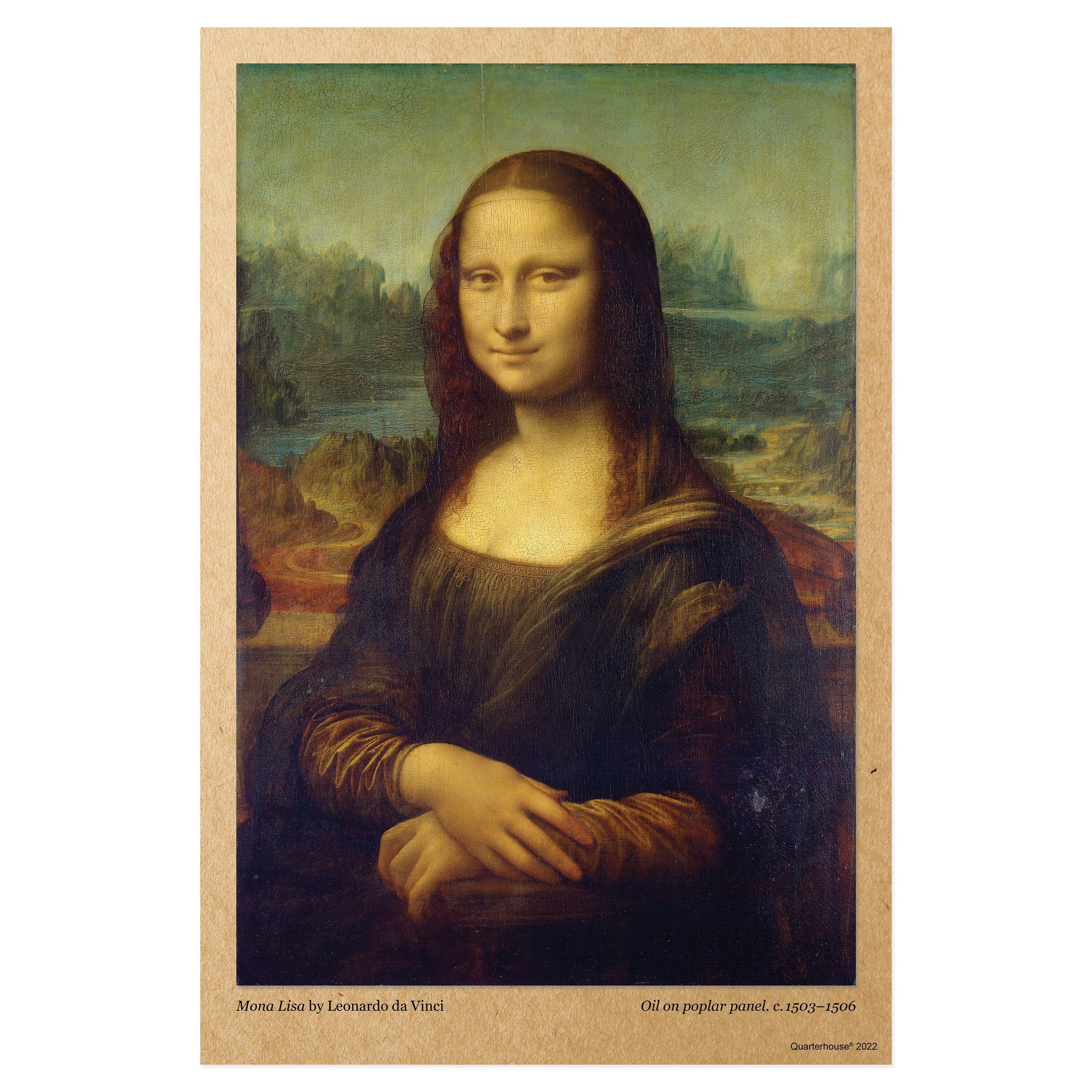 Quarterhouse 'mona Lisa' Poster, Art History Classroom Materials for ...
