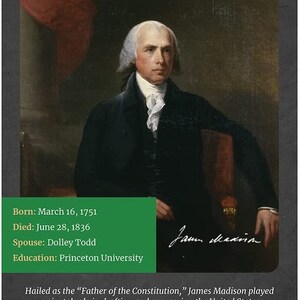 Quarterhouse Founding Fathers Poster Set, Social Studies Classroom ...