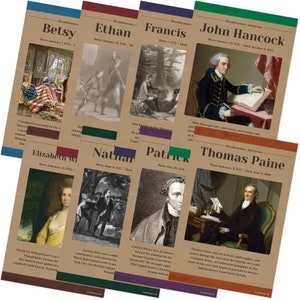 Quarterhouse Revolutionary Americans Poster Set, Social Studies ...