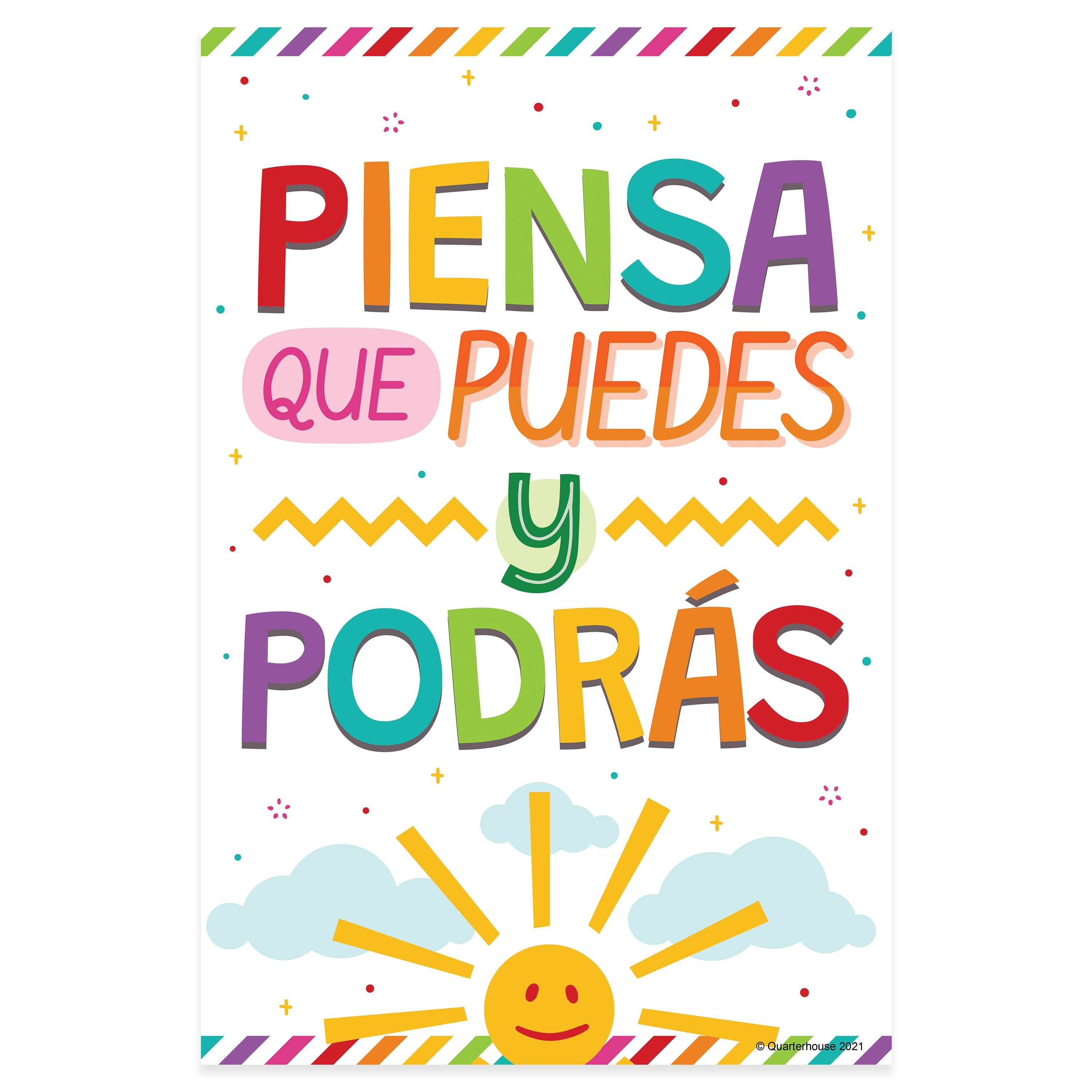 Quarterhouse 'think You Can and You Will' Spanish Motivational light ...