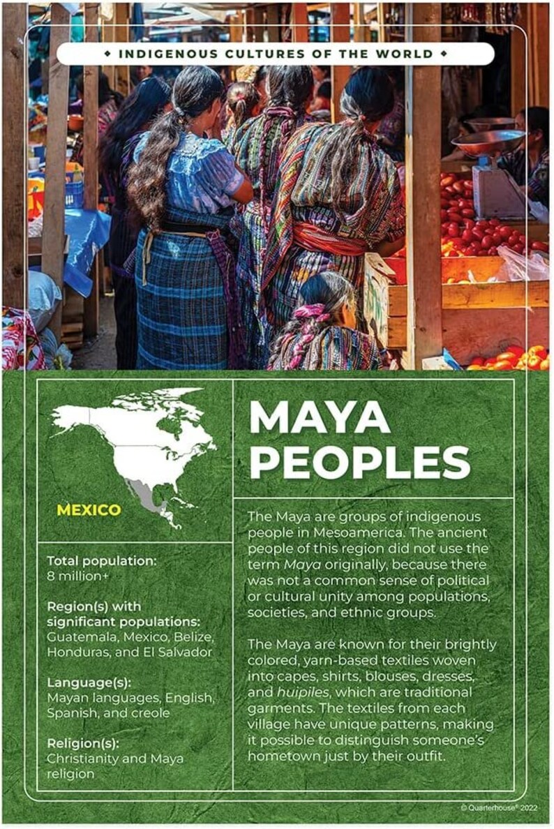 Quarterhouse Indigenous Cultures Poster Set, Social Studies Classroom ...