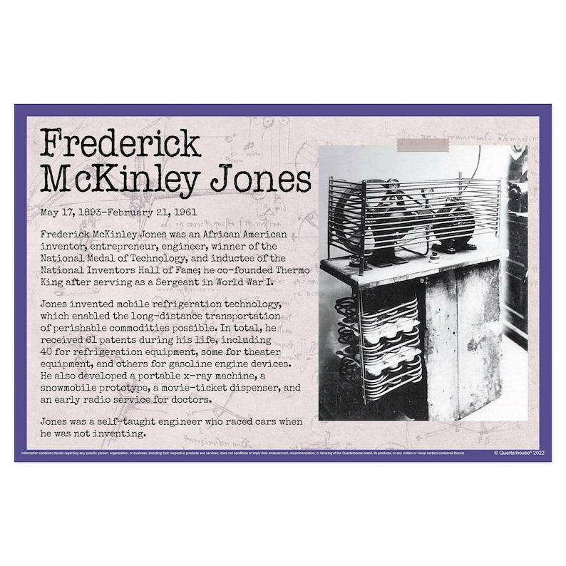 Quarterhouse Black Inventors - Frederick Mckinley Jones Biographical ...