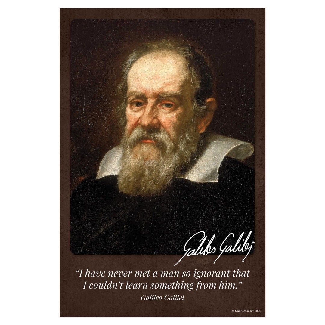 Quarterhouse Philosopher Quotables - Galileo Galilei Poster, English ...