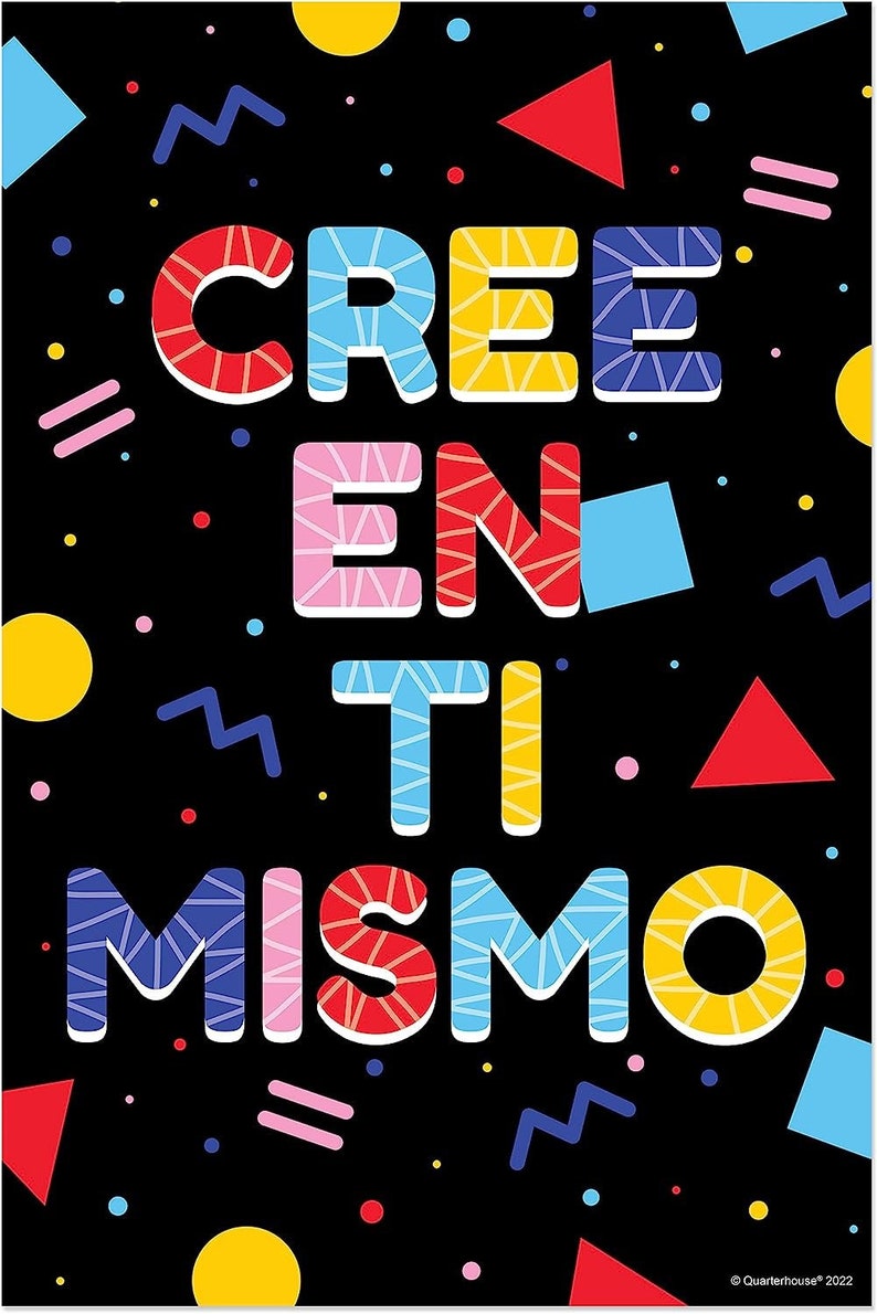 Quarterhouse Spanish Motivational illustrated Poster Set, Spanish ESL ...