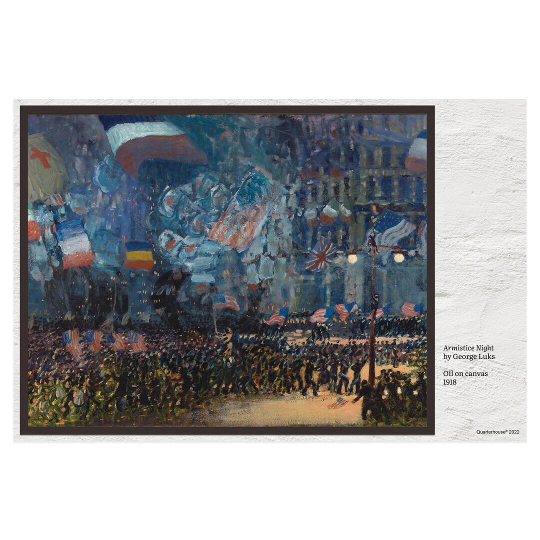 Quarterhouse WWI, 'armistice Night' Poster, Social Studies Classroom ...