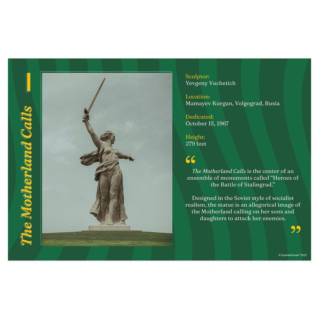 Quarterhouse Famous Statues - the Motherland Calls Poster, Social ...