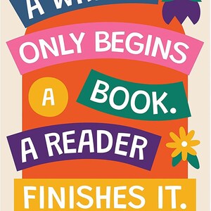 Quarterhouse Reading is Fun Poster Set English Language - Etsy