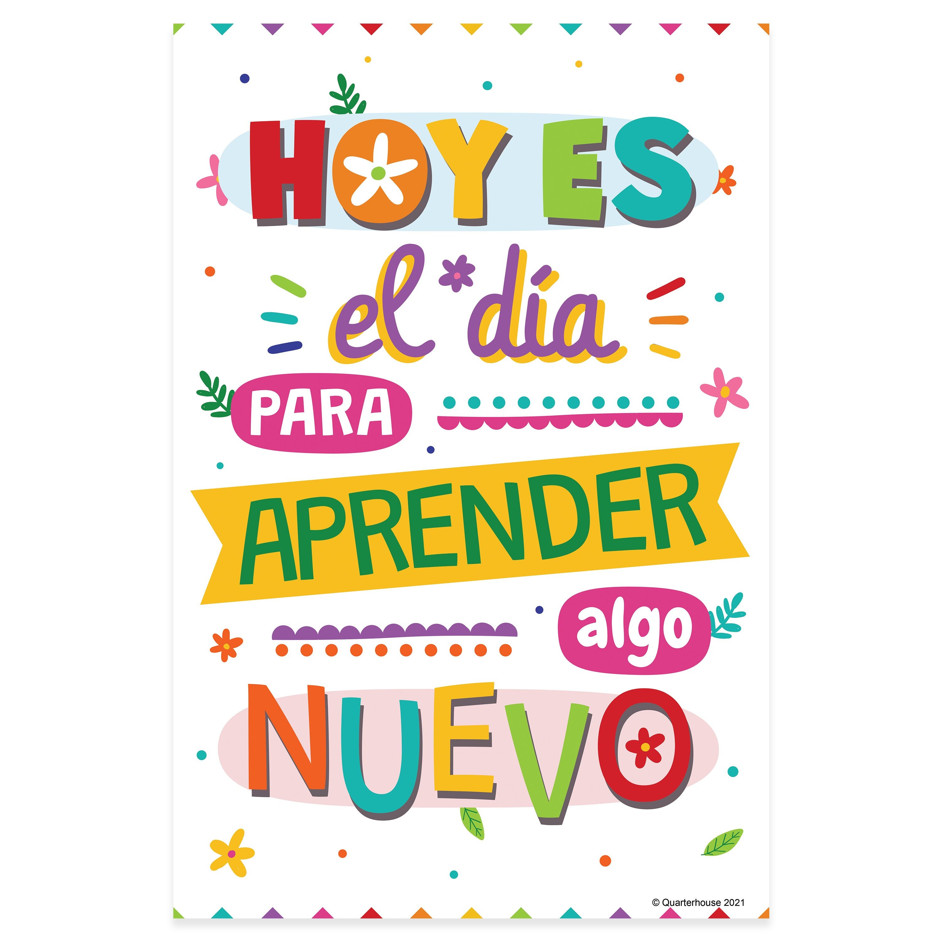 Quarterhouse 'today is the Day to Learn Something New' Spanish ...