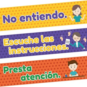 Quarterhouse Spanish Classroom Phrases and Commands Label Set - Etsy