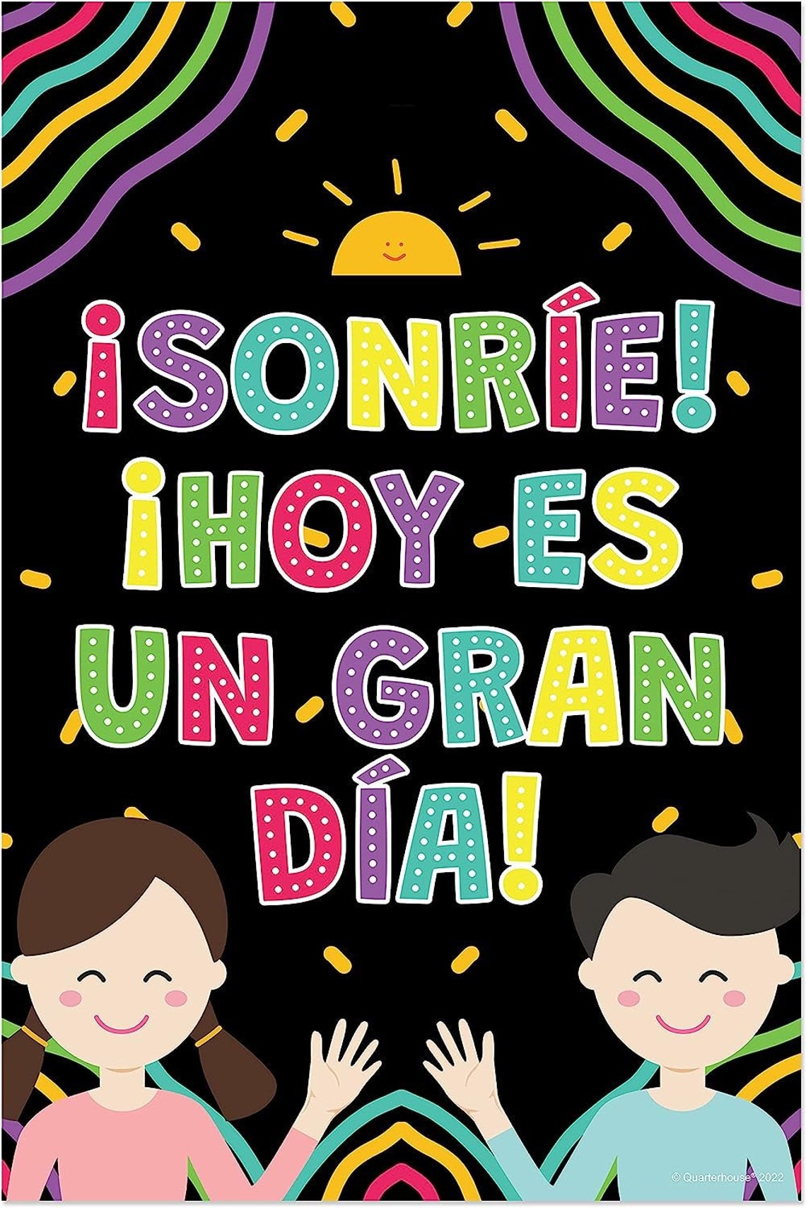 Quarterhouse Spanish Motivational illustrated Poster Set, Spanish ESL ...