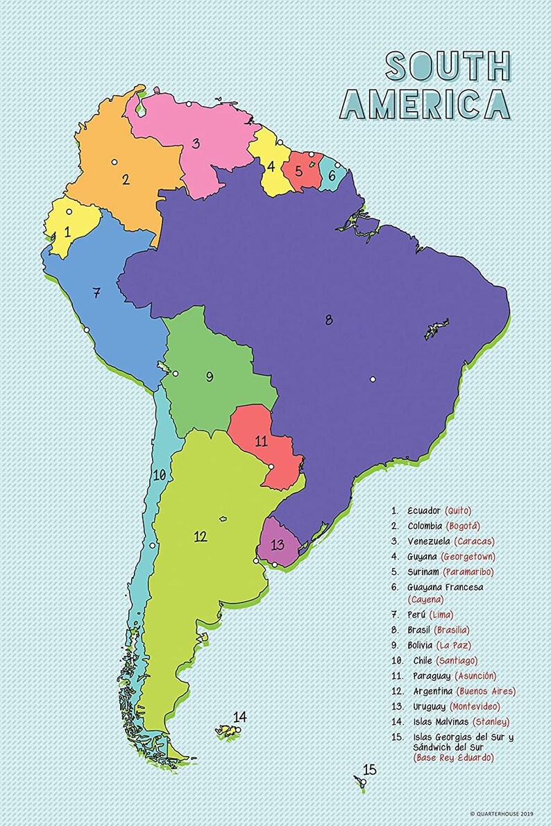 Quarterhouse Spanish Language Country Maps for the Classroom - Spain ...