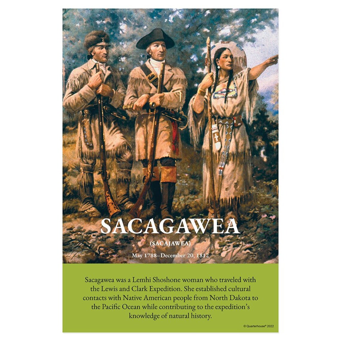 Quarterhouse Native American Heroes Sacagawea Poster Social - Etsy