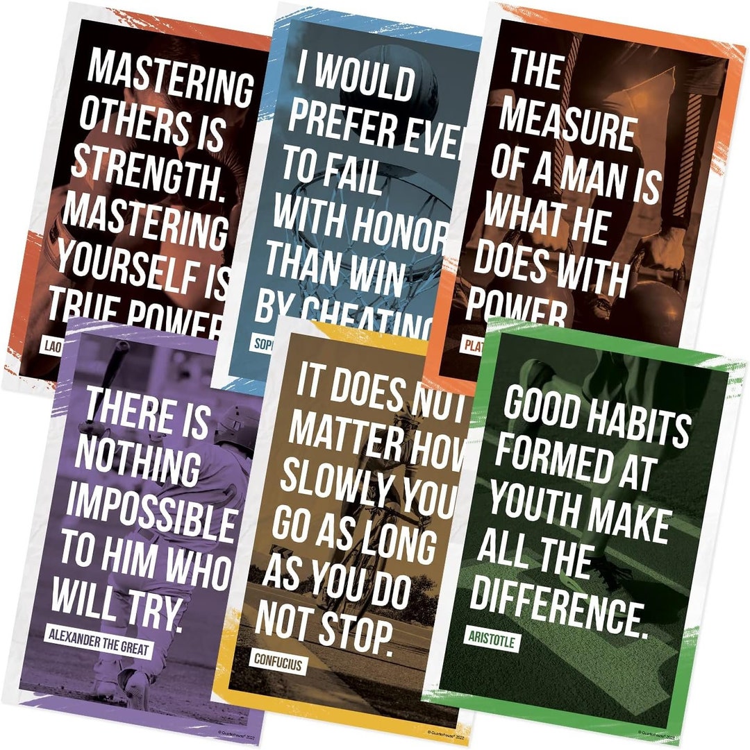 Quarterhouse Gym - Physical Education Motivational Poster Set, Physical ...