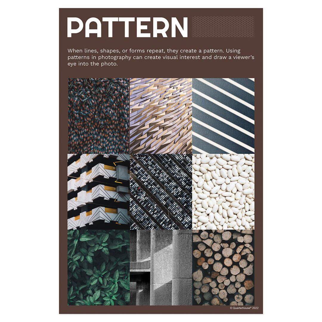 Quarterhouse Elements of Photography - Pattern Poster, Art Classroom ...