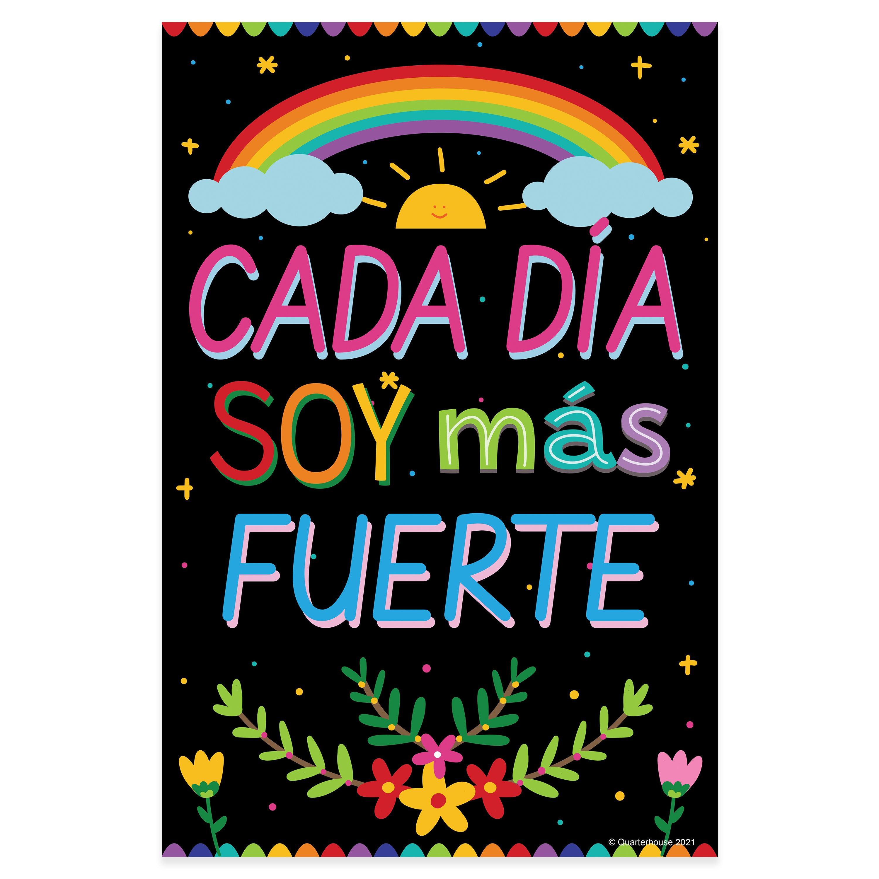 Quarterhouse 'stronger Everyday' Spanish Motivational (dark-themed ...