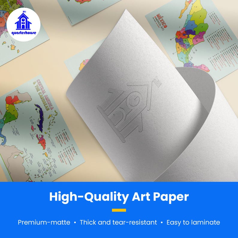 Quarterhouse Spanish Language Country Maps for the Classroom - Spain ...