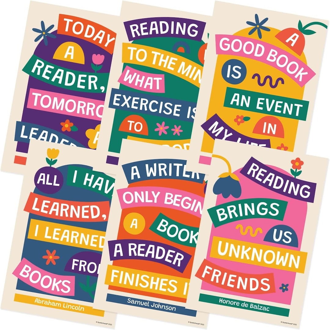 Quarterhouse Reading is Fun Poster Set, English - Language Arts ...