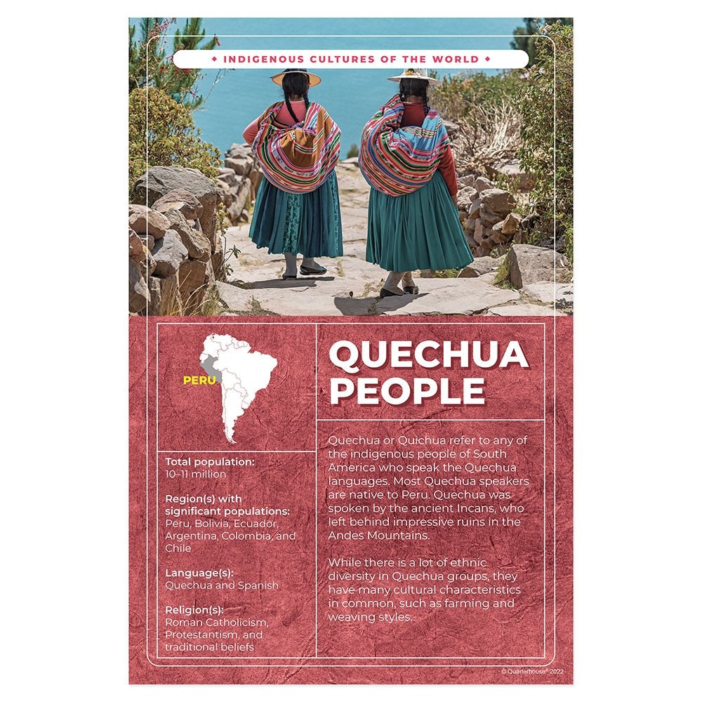 Quarterhouse Quechua Indigenous Peoples Poster Social Studies - Etsy