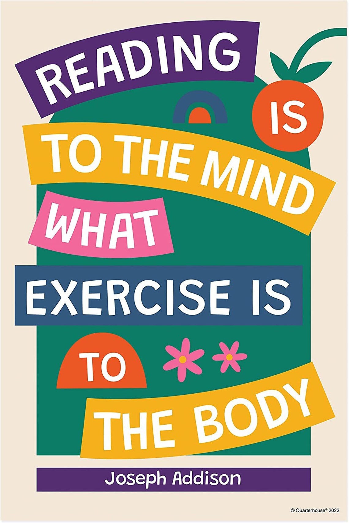 Quarterhouse Reading is Fun Poster Set English Language - Etsy