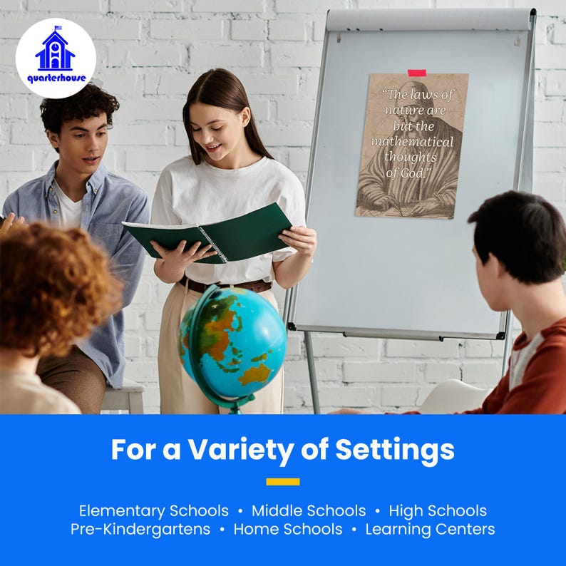 Quarterhouse Math Motivational Poster Set, Math Classroom Learning ...