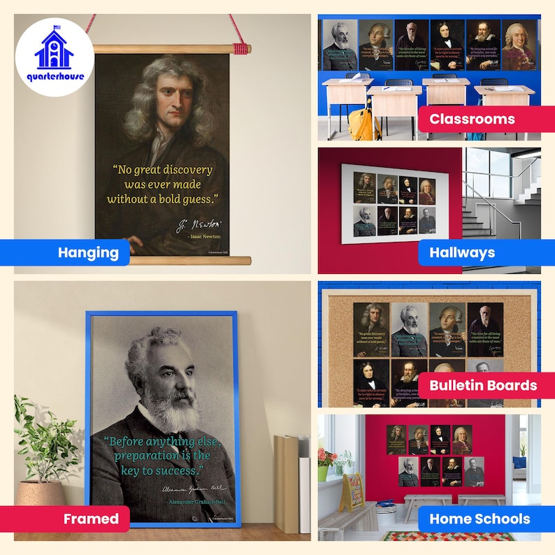 Quarterhouse Science Motivational Poster Set, Science Classroom ...