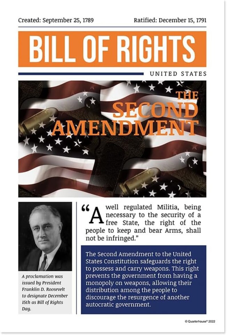 Quarterhouse Bill of Rights Poster Set, Social Studies Classroom ...