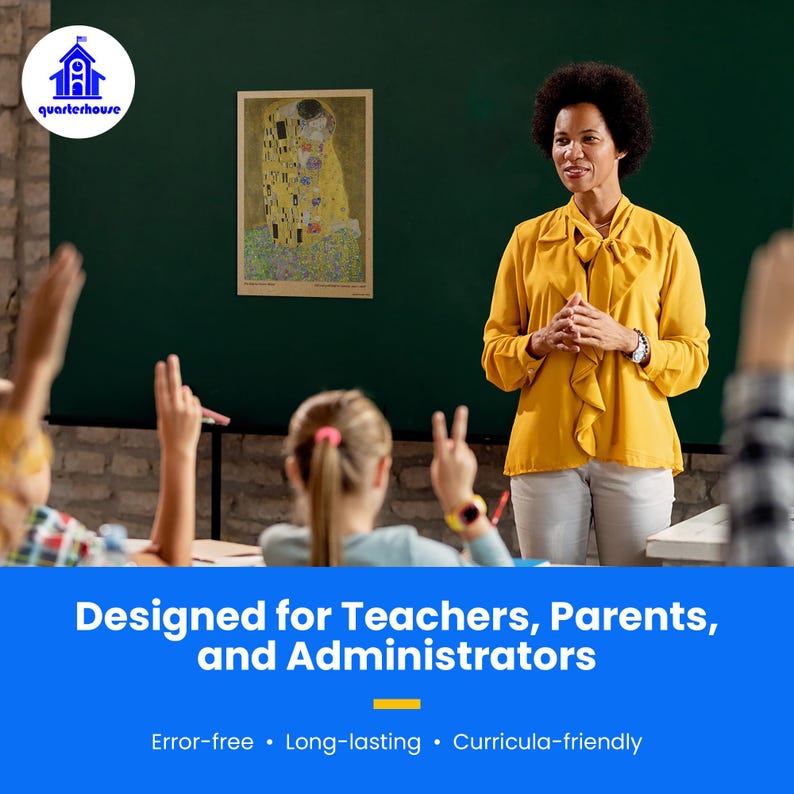 Quarterhouse Famous Paintings in History Poster Set, Art Classroom ...