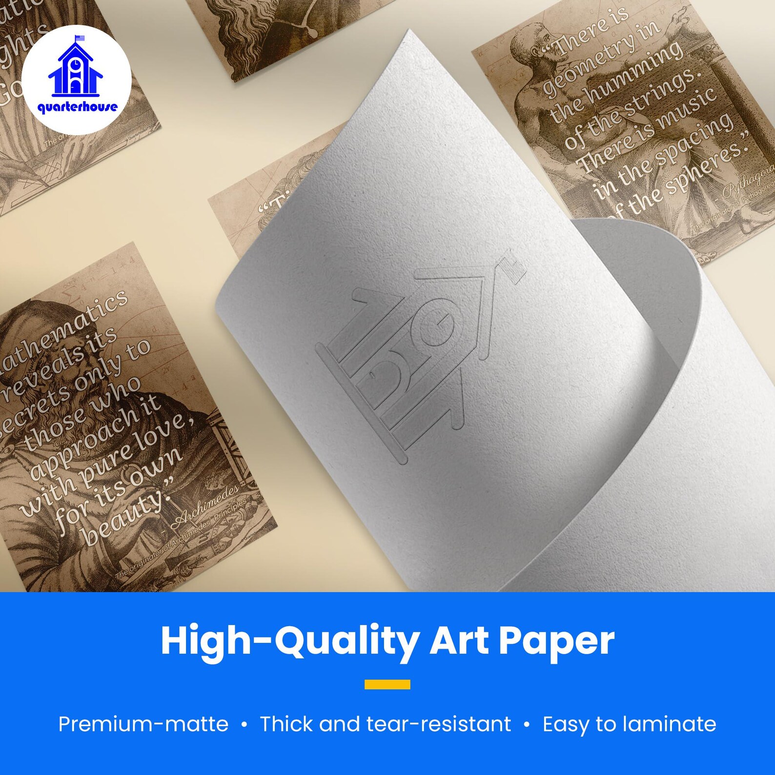 Quarterhouse Math Motivational Poster Set, Math Classroom Learning ...