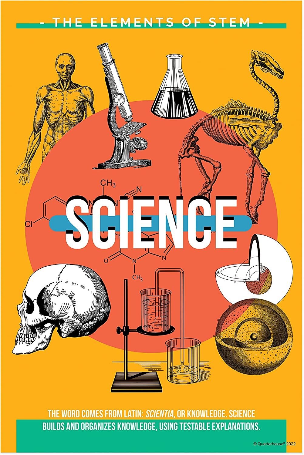 Quarterhouse Fundamentals of STEM Poster Set, STEM Classroom Learning ...