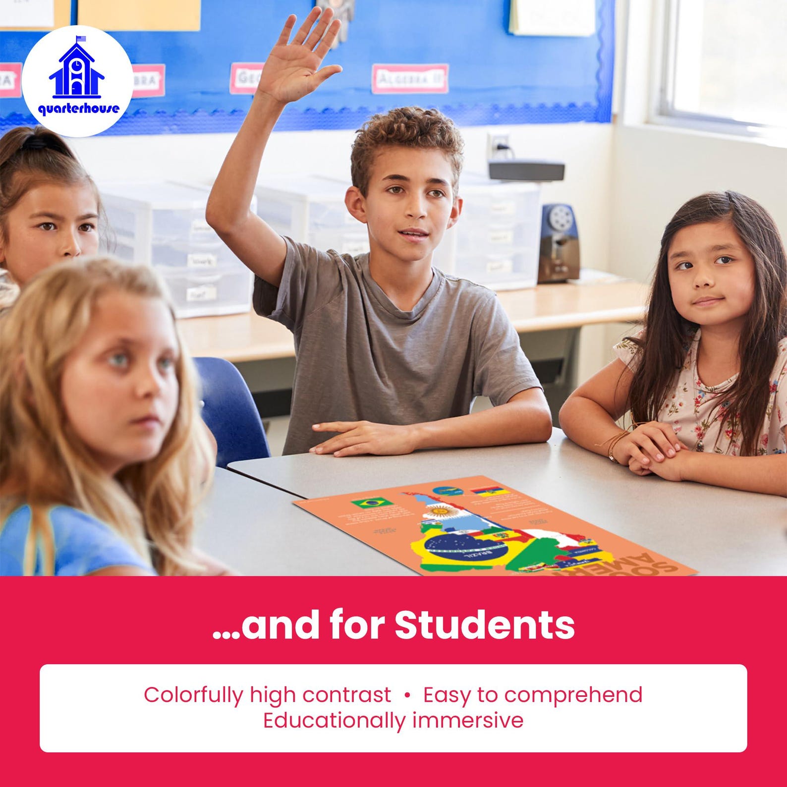 Quarterhouse Flags of the World Poster Set, Social Studies Classroom ...